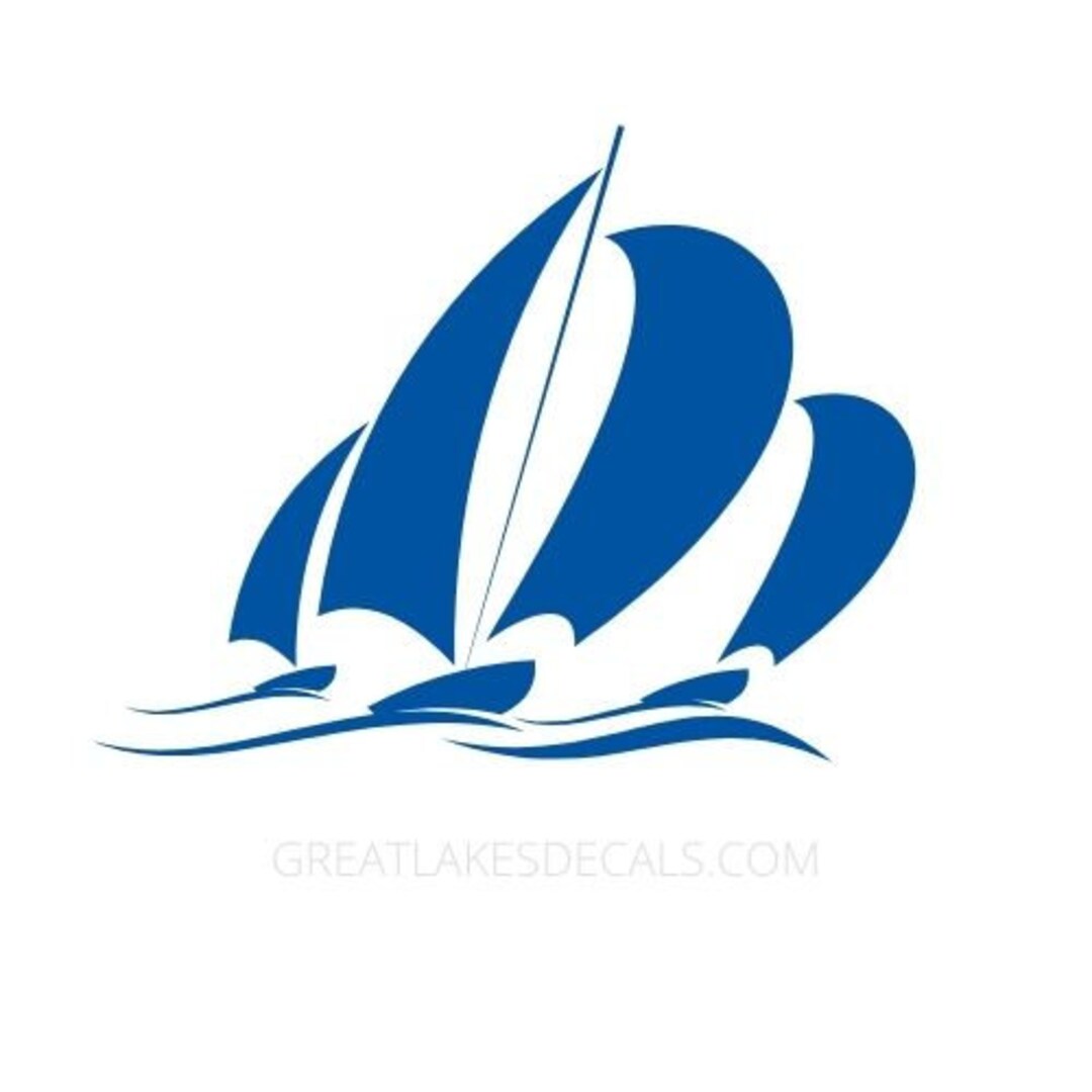 Sail Boat Vinyl Decal Sticker - Etsy