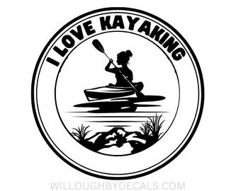 Bigfoot Kayak Vinyl Decal Sticker - Etsy