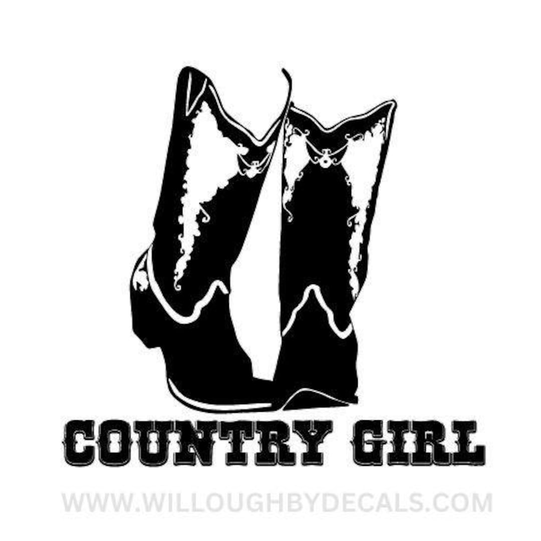 Country Girl Vinyl Decal Sticker - Etsy