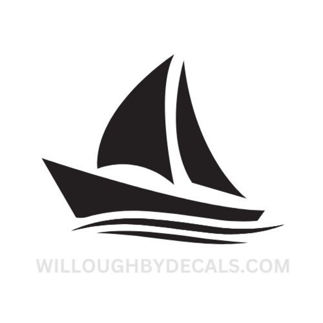 Sail Boat Vinyl Decal Sticker - Etsy