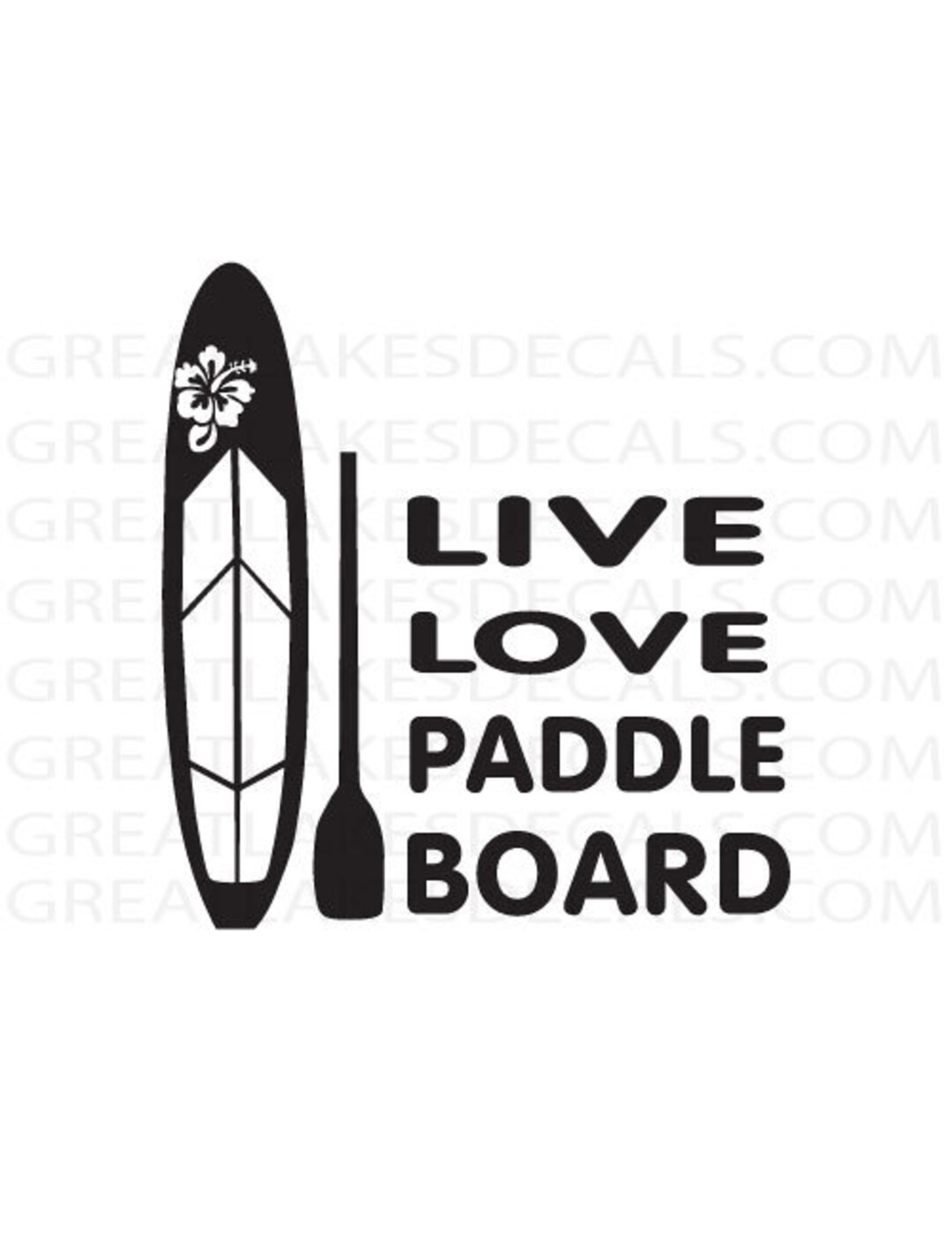 Paddle Board Vinyl Decal Sticker - Etsy