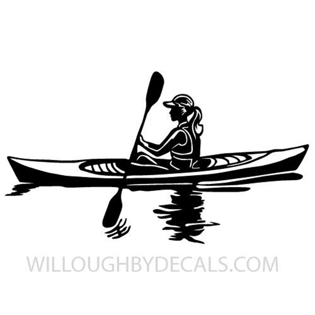 Kayak Vinyl Decal Sticker - Etsy