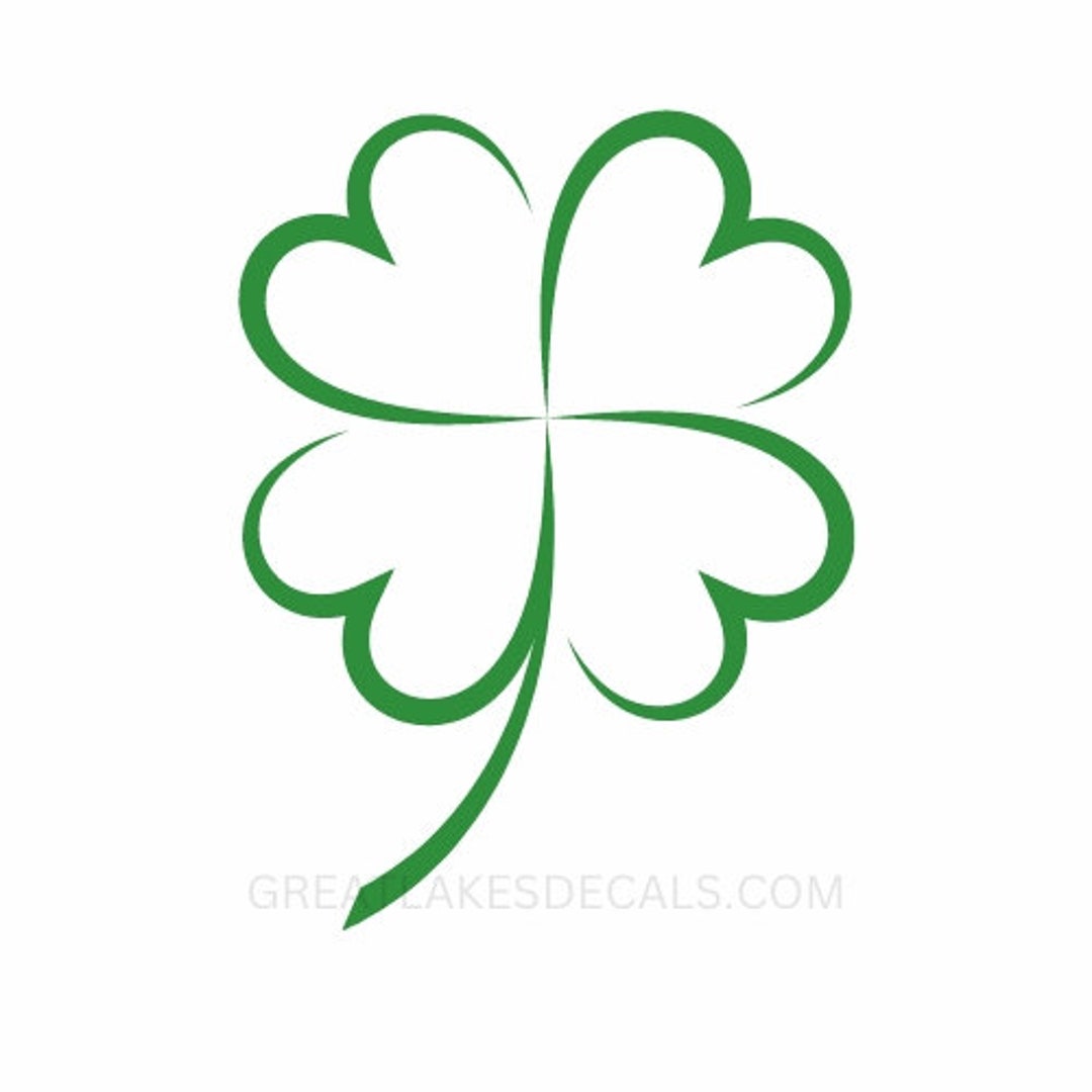 Irish Clover Vinyl Decal Sticker - Etsy
