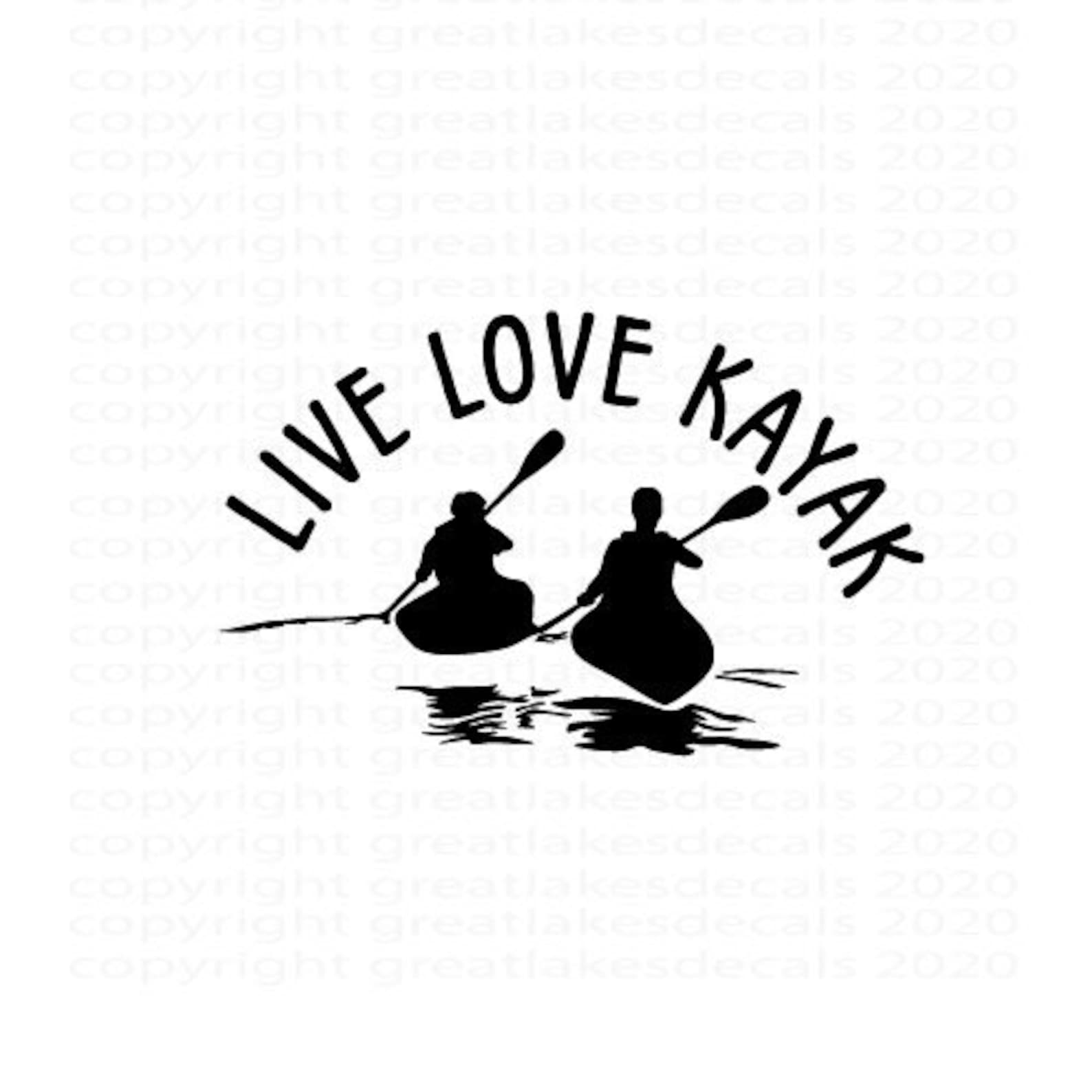 Kayak Vinyl Decal Sticker - Etsy