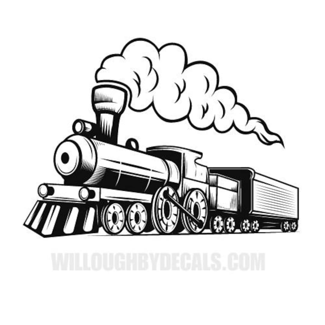 Train Vinyl Decal Sticker - Etsy