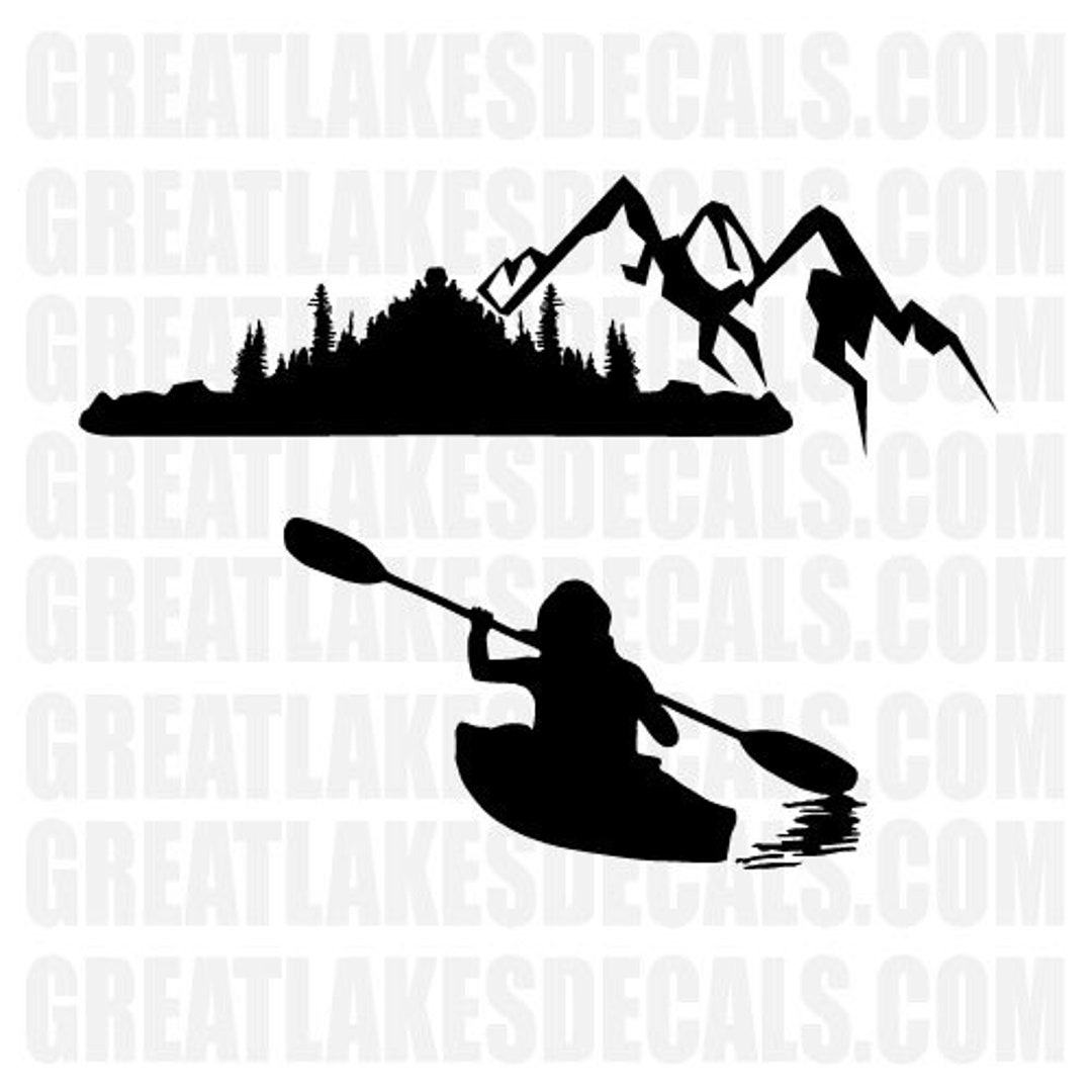 Kayak Vinyl Decal Sticker - Etsy