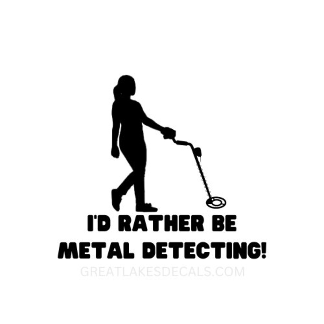 Metal Detecting Vinyl Decal Sticker - Etsy