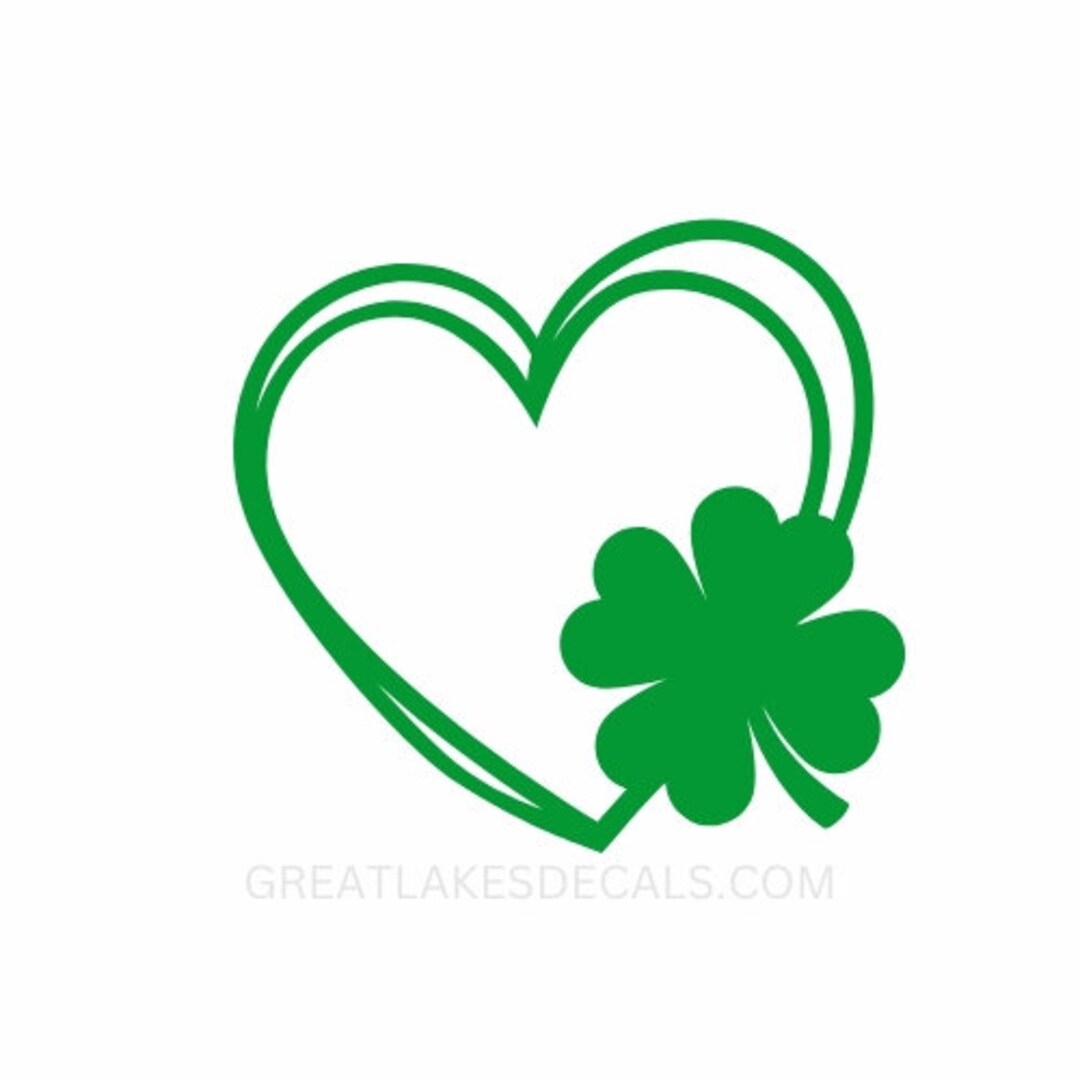 Irish Clover Vinyl Decal Sticker - Etsy