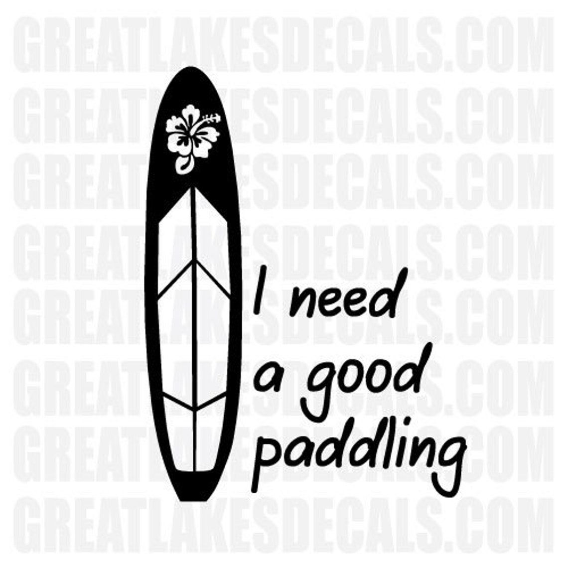 Paddle Board Vinyl Decal Sticker - Etsy