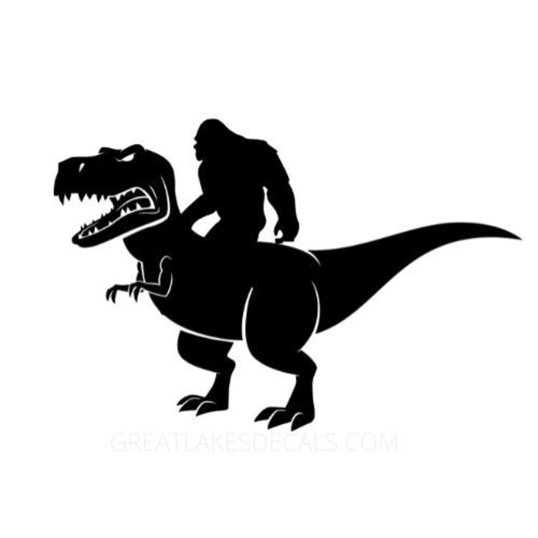 Bigfoot T Rex Vinyl Decal Sticker - Etsy