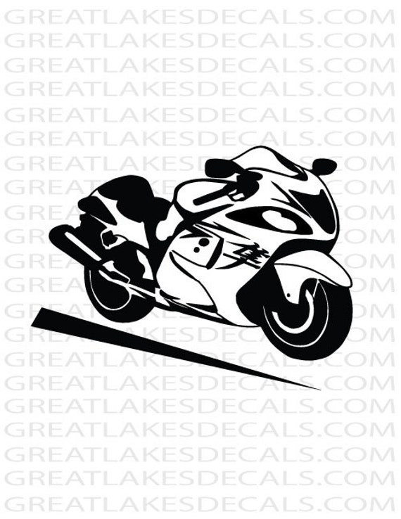 Motorcycle Vinyl Decal - Etsy