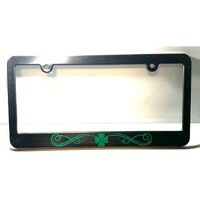 Custom Airbrushed Irish Flag License Plate | Green Four-leaf Clover Car ...