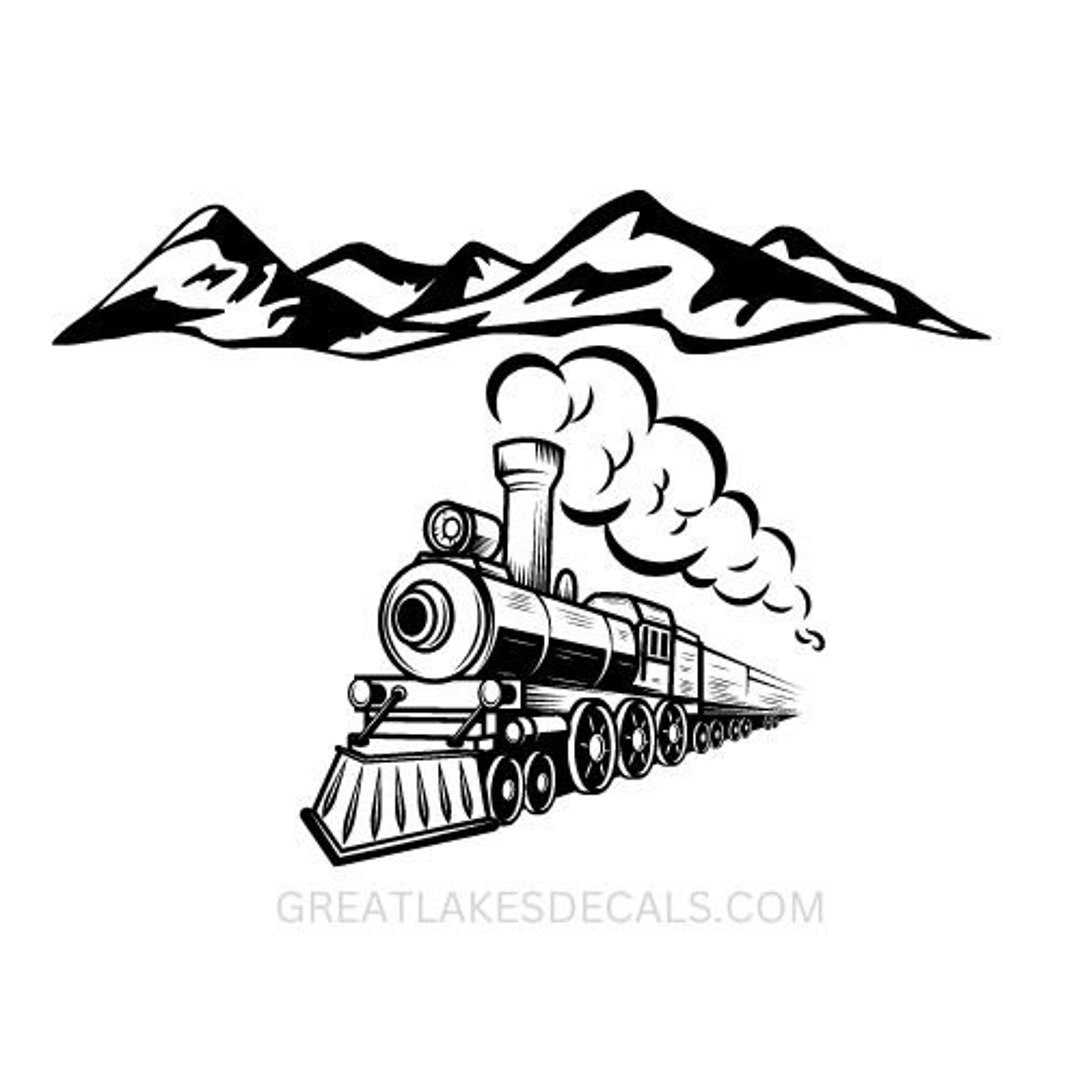 Train Vinyl Decal Sticker - Etsy