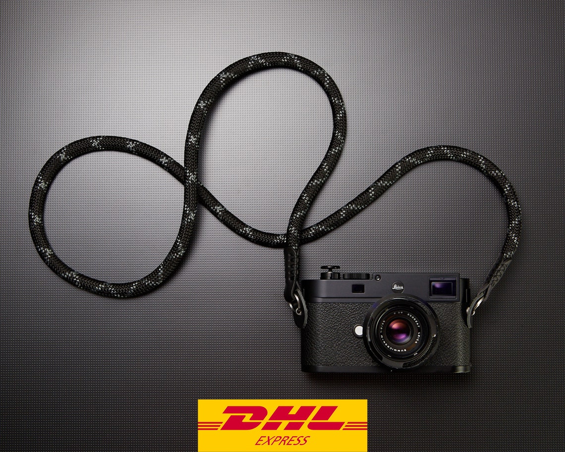 11mm Climbing Rope Camera strap Coal Python Free DHL | Etsy