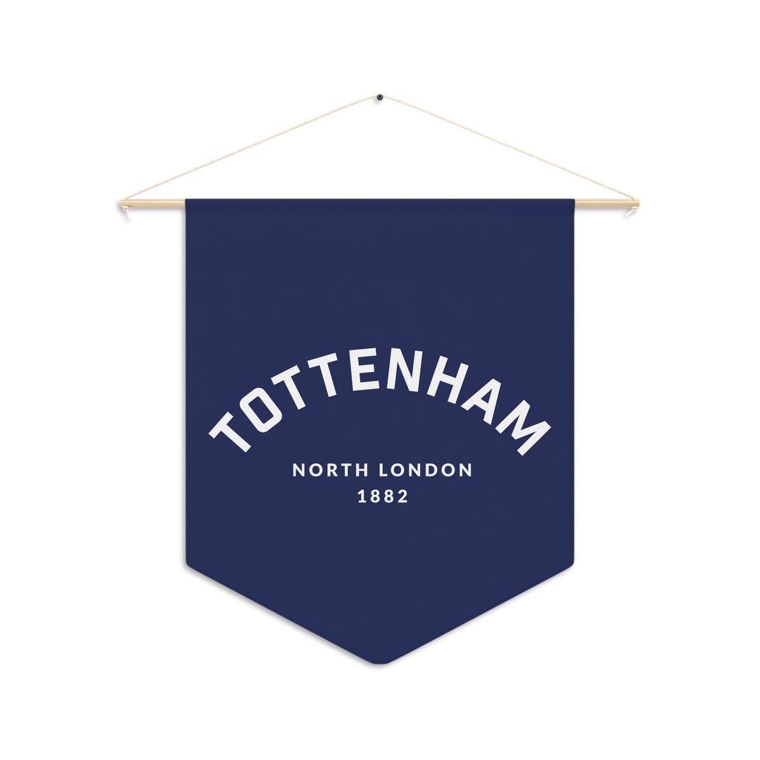 Tottenham Sports Pennant - Vintage Team Decor for Fan Cave, Sports Room ...