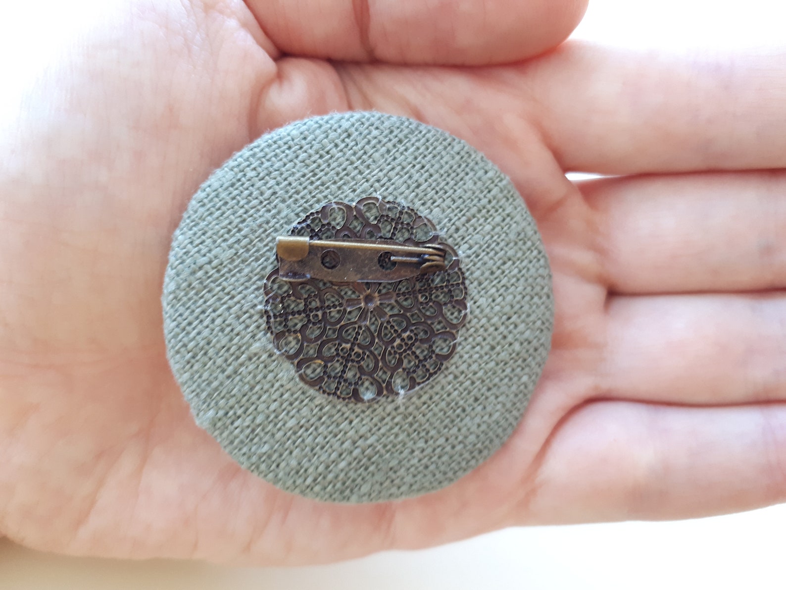 Rococo Brooch, Embroidered Brooch, Handmade Brooch, Vintage Style ...