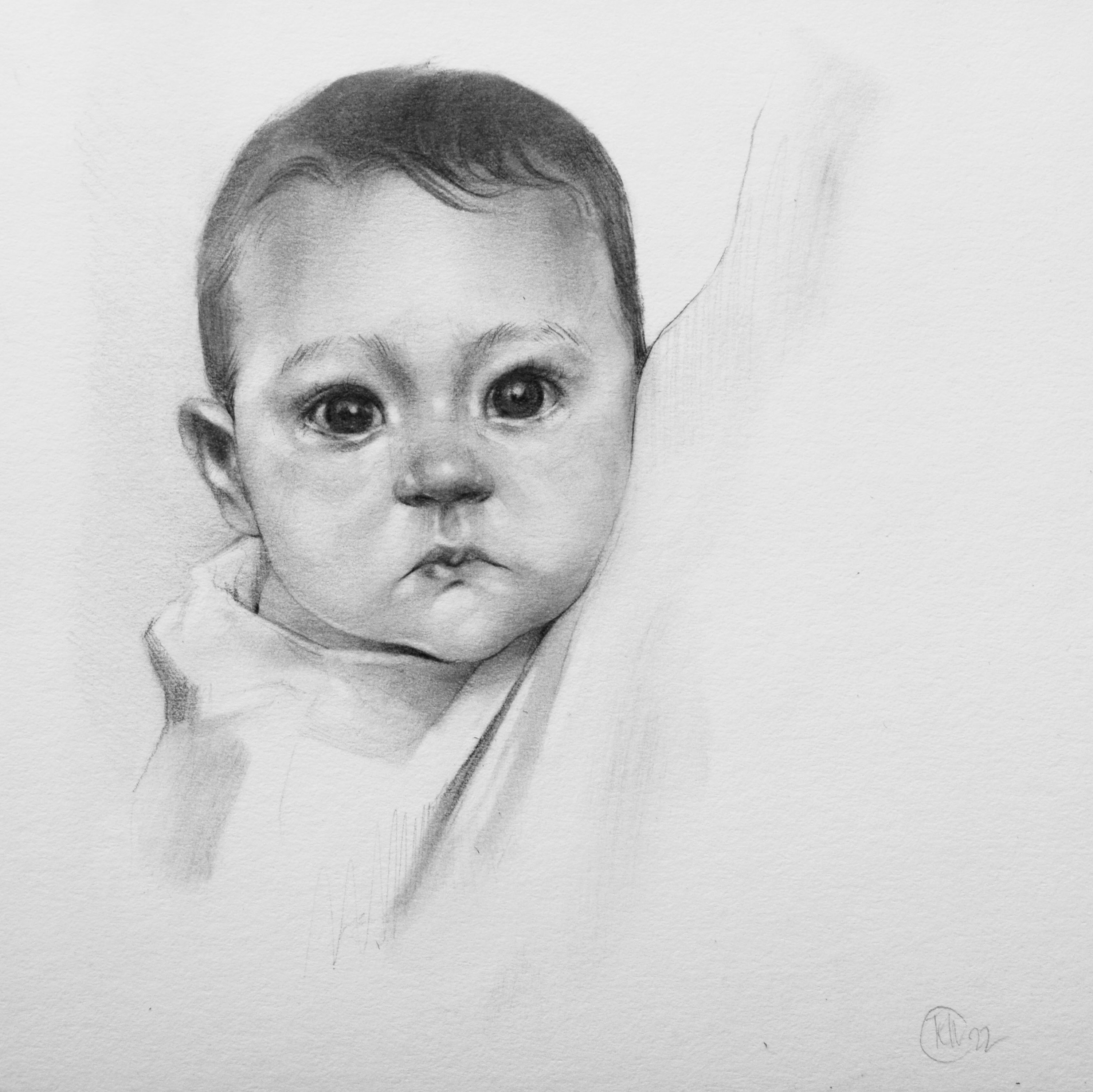 Baby Human Face Sketch