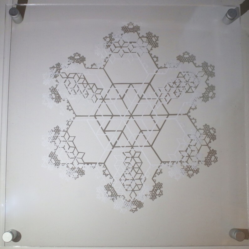 Koch Snowflake: A Paper Cut - Etsy