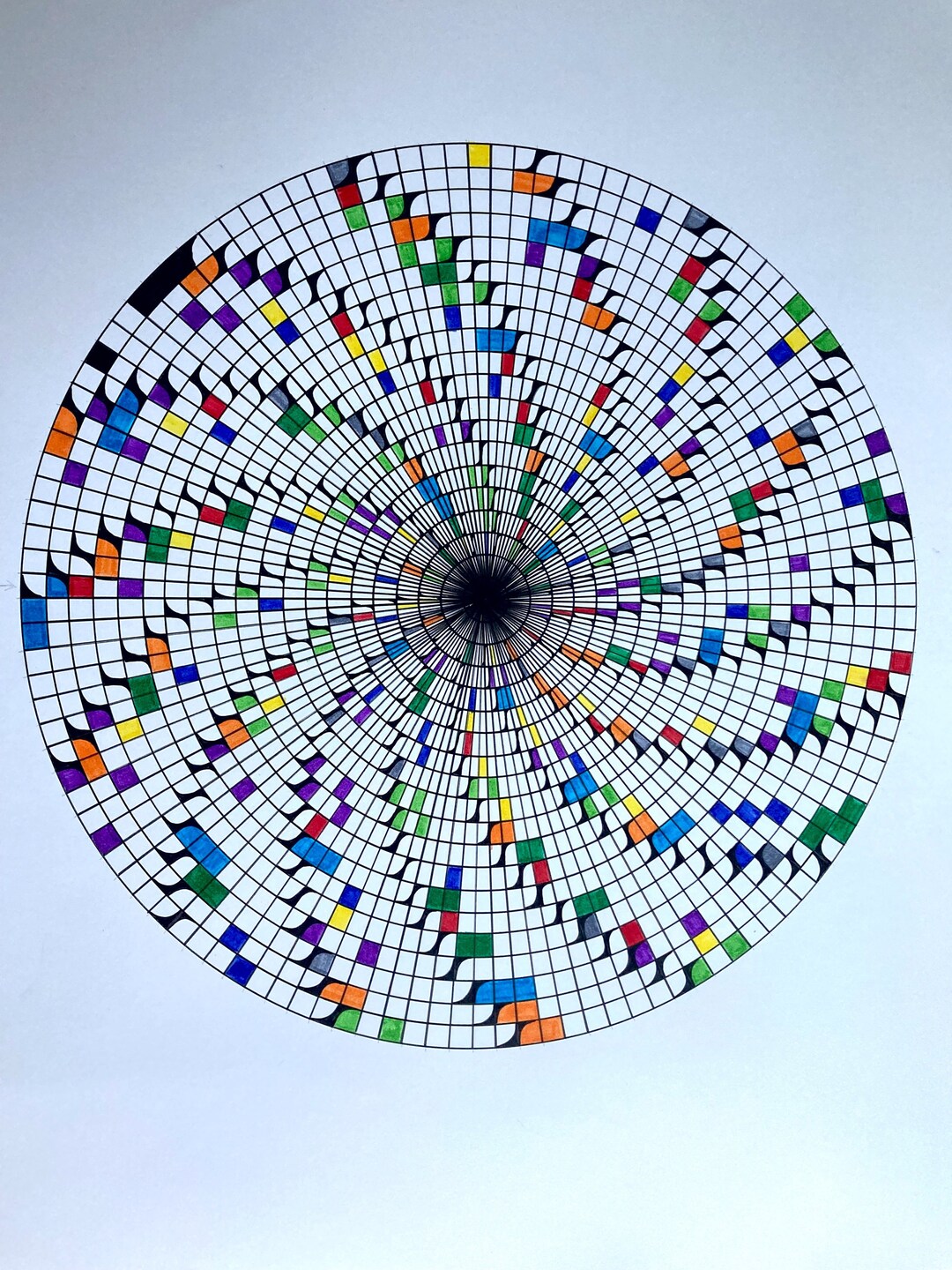 Pi in Binary Code, Ink Drawing, Mathematical Construction - Etsy