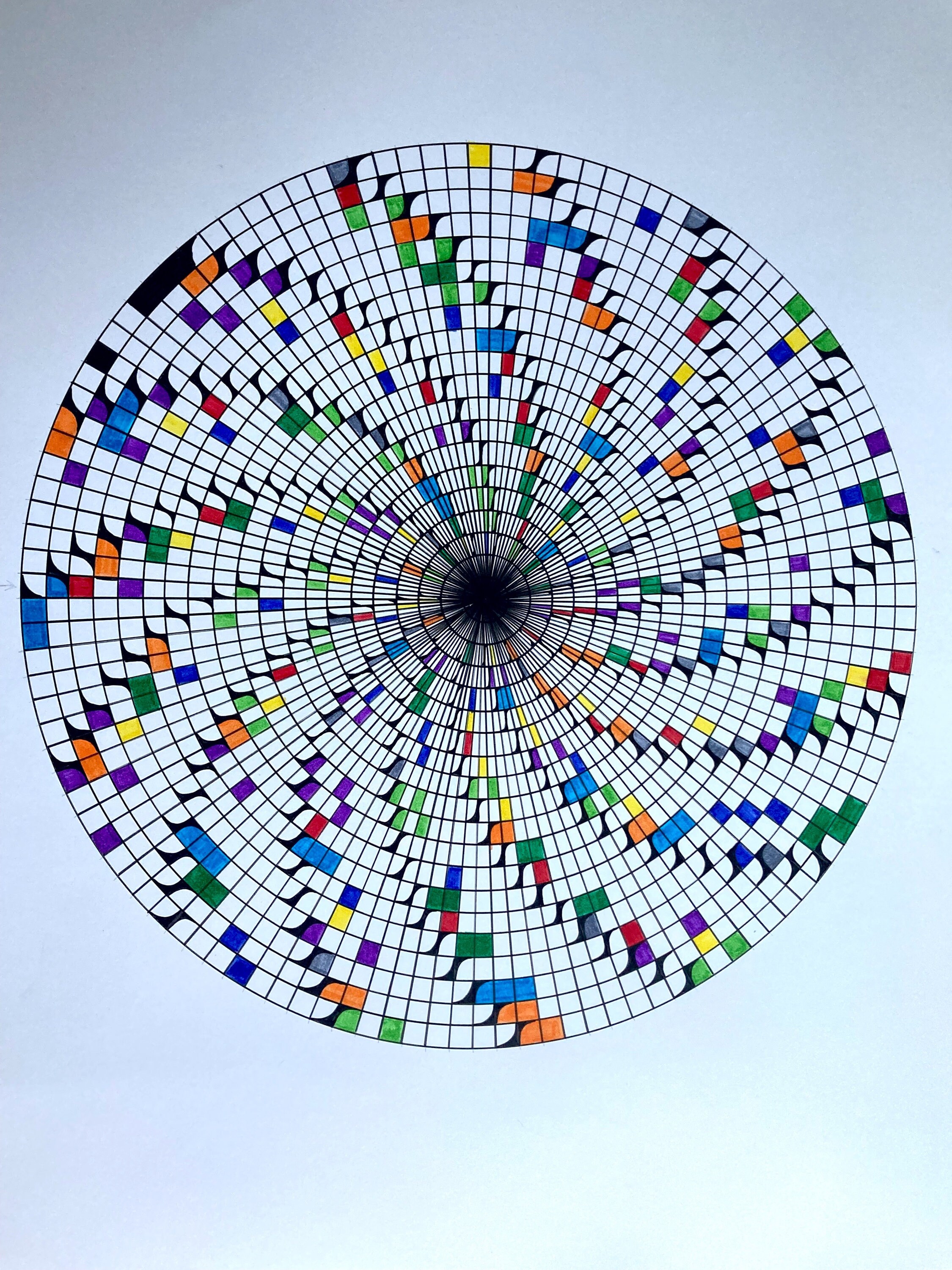 Pi in Binary Code, Ink Drawing, Mathematical Construction - Etsy