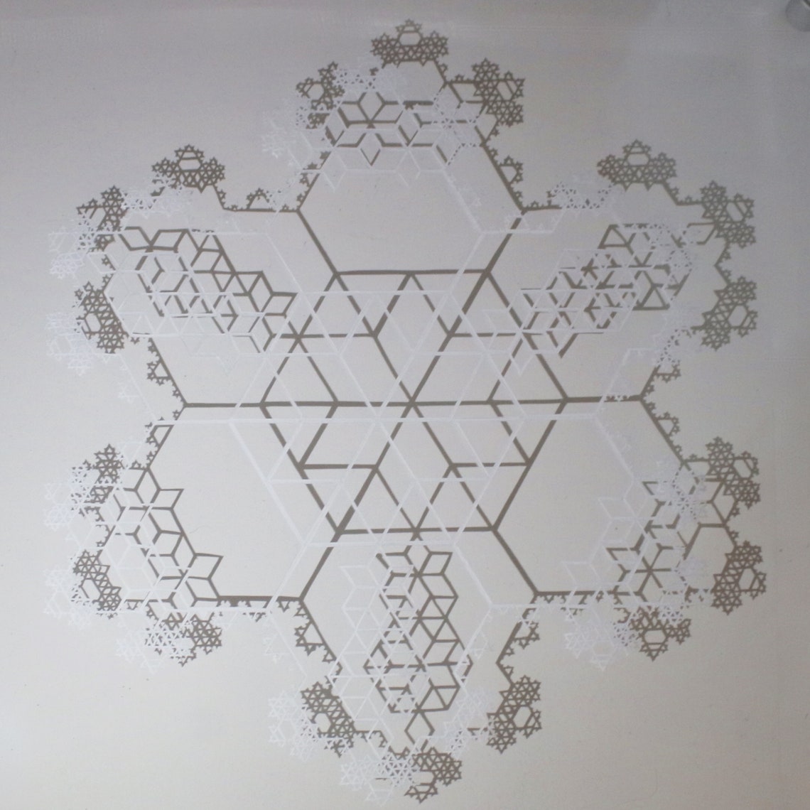 Koch Snowflake: A Paper Cut - Etsy