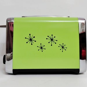 Green Apple Retro Style Toaster With Black Starburst wide - Etsy