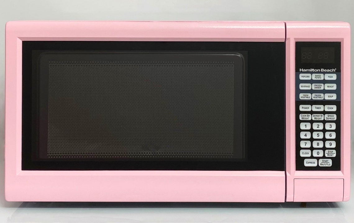 Pink Hamilton Beach 1.3 cu.ft. Digital Microwave Oven 1000 | Etsy