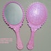 Pearl Pink Hand Held Mirrors, Pink Pearl Handheld Mirrors, Beauty and ...