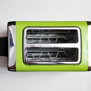 Green Apple Retro Style Toaster With Black Starburst wide - Etsy