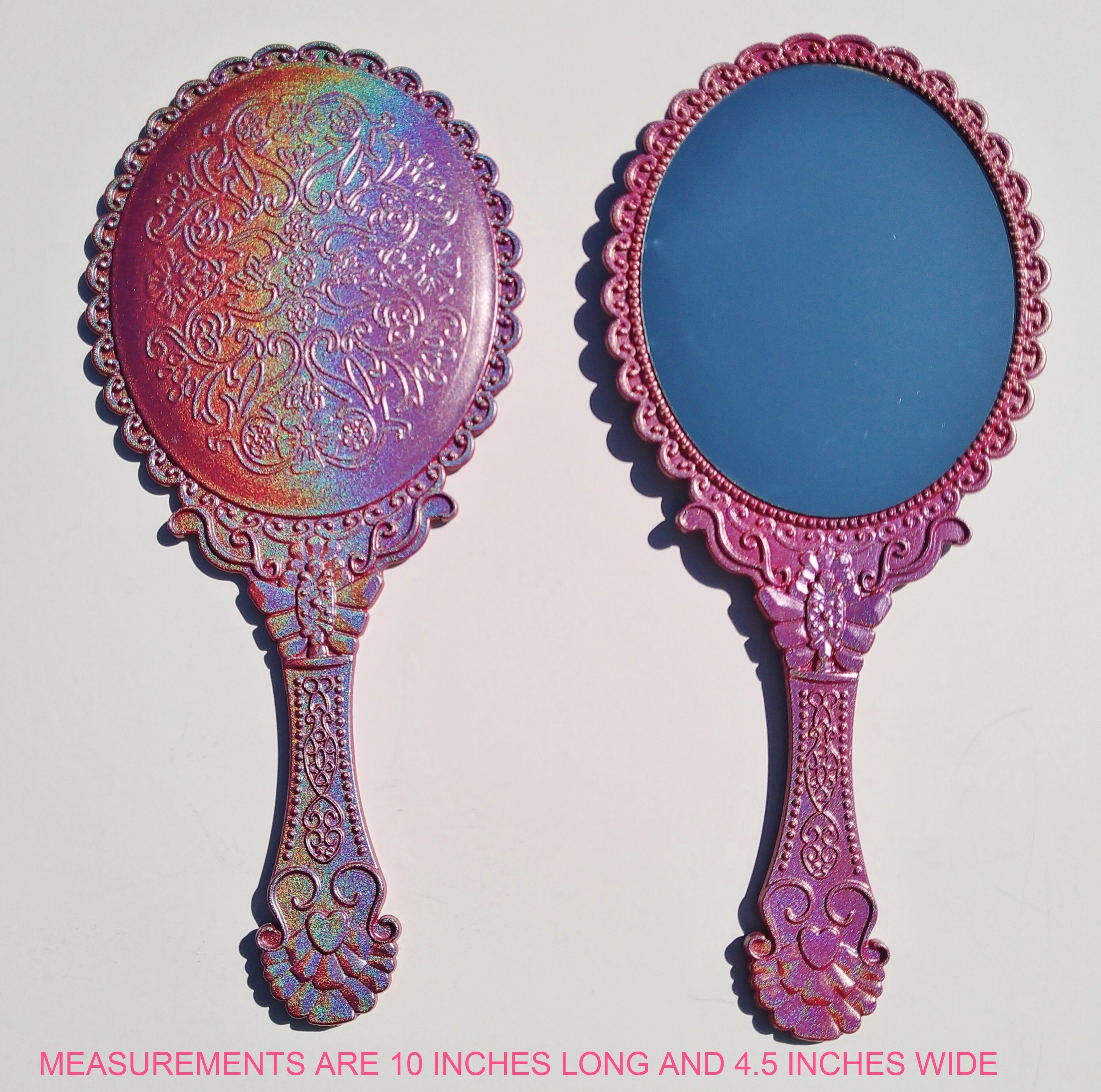 Pink Holographic Mirrors, Pink Holographic Mirror, Pink Iridescent ...