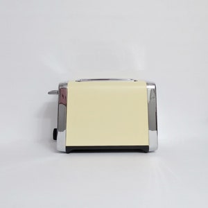 Pale Yellow Retro Style Toaster, Retro Toaster, Wide Slot Bagel Toaster ...