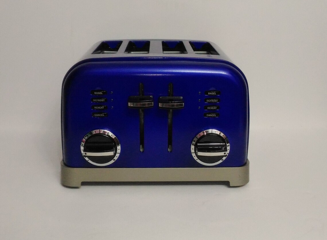 Cobalt Blue Retro Style Cuisinart Toaster ,cuisinart Toaster, 4 Slice ...