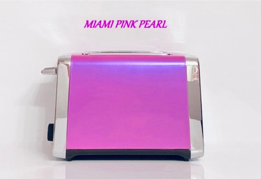 Miami Pink Pearl Toaster, Retro Style Toaster, Iridescent Pink, Pink ...