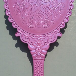 Pearl Pink Hand Held Mirrors, Pink Pearl Handheld Mirrors, Beauty and ...