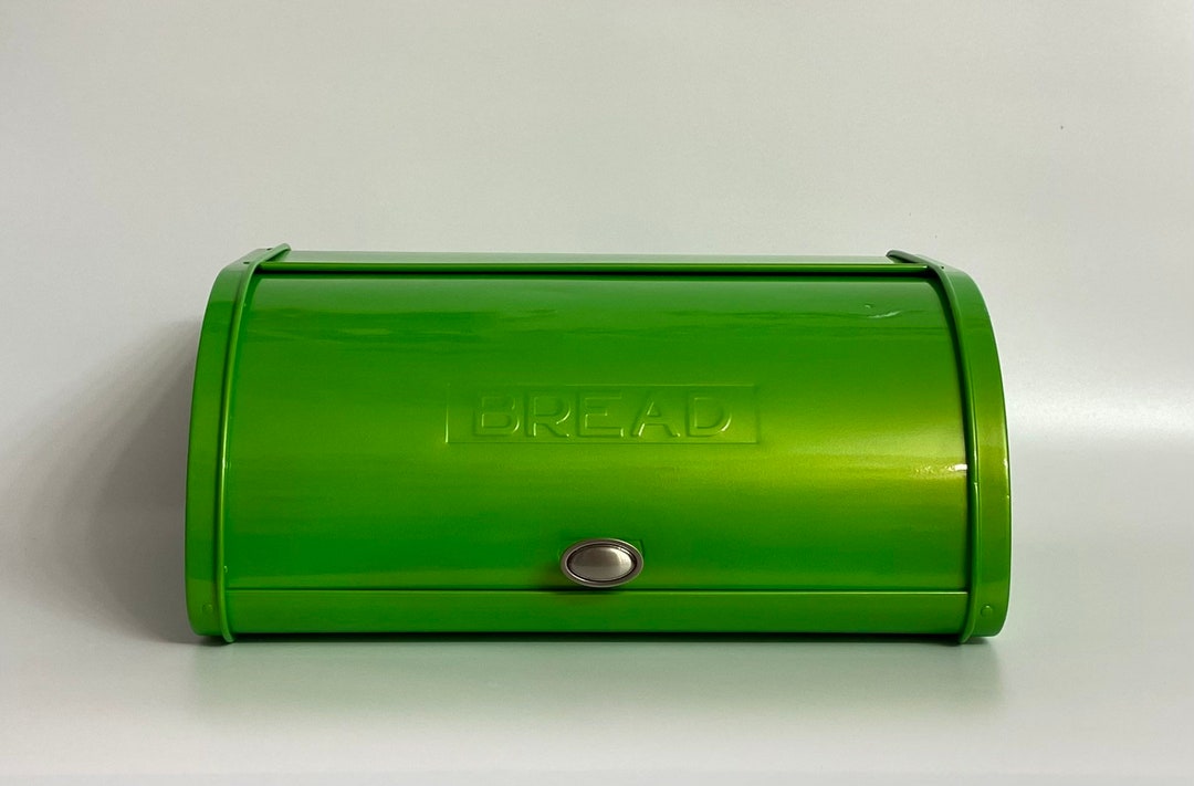 Candy Apple Green Kromex Bread Box, Kromex Bread Box, Aluminum Bread ...