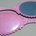 Pearl Pink Hand Held Mirrors, Pink Pearl Handheld Mirrors, Beauty and ...