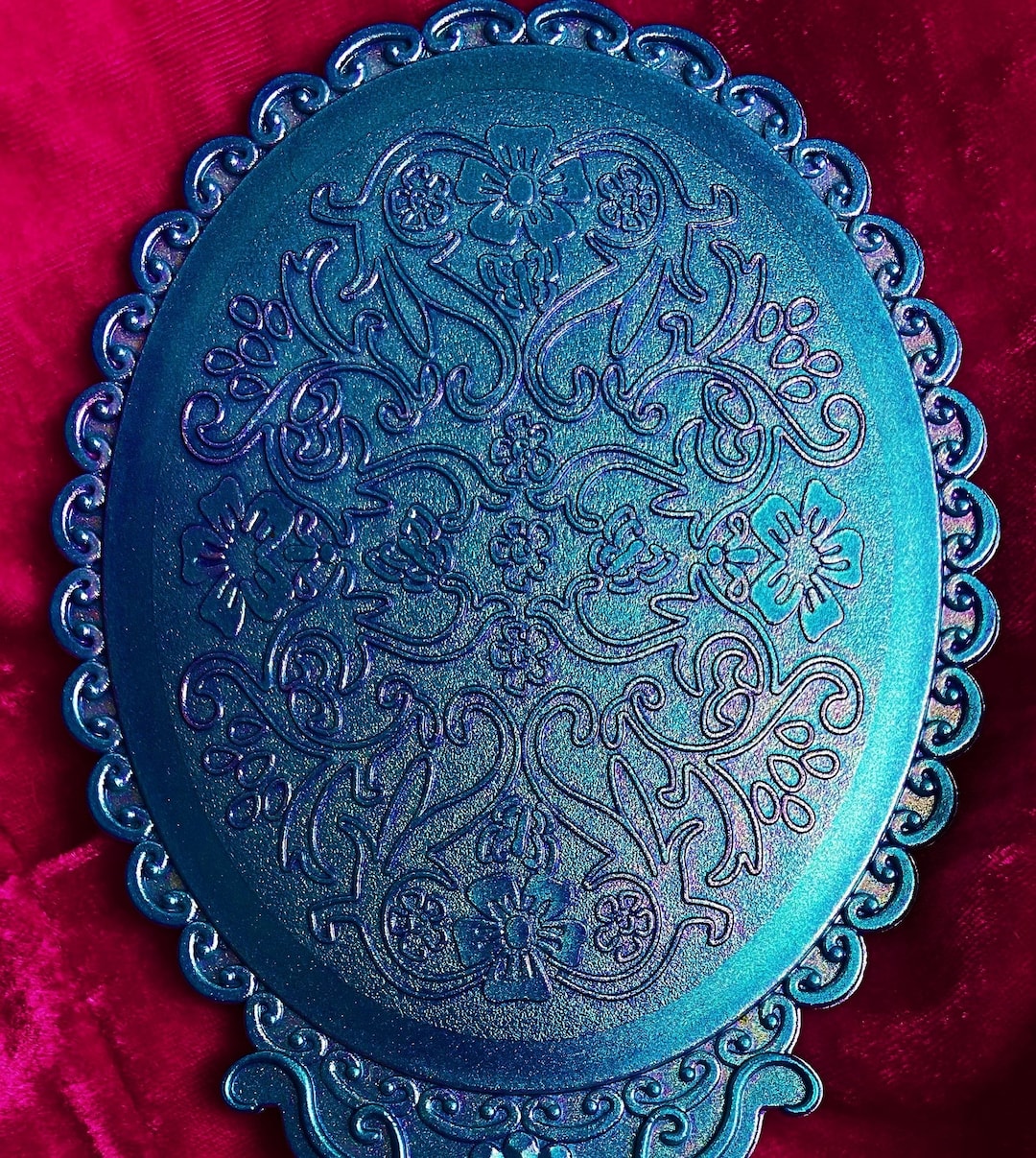 Blue Pearl Iridescent Color Shift Mirrors, Iridescent Mirrors, Hand ...