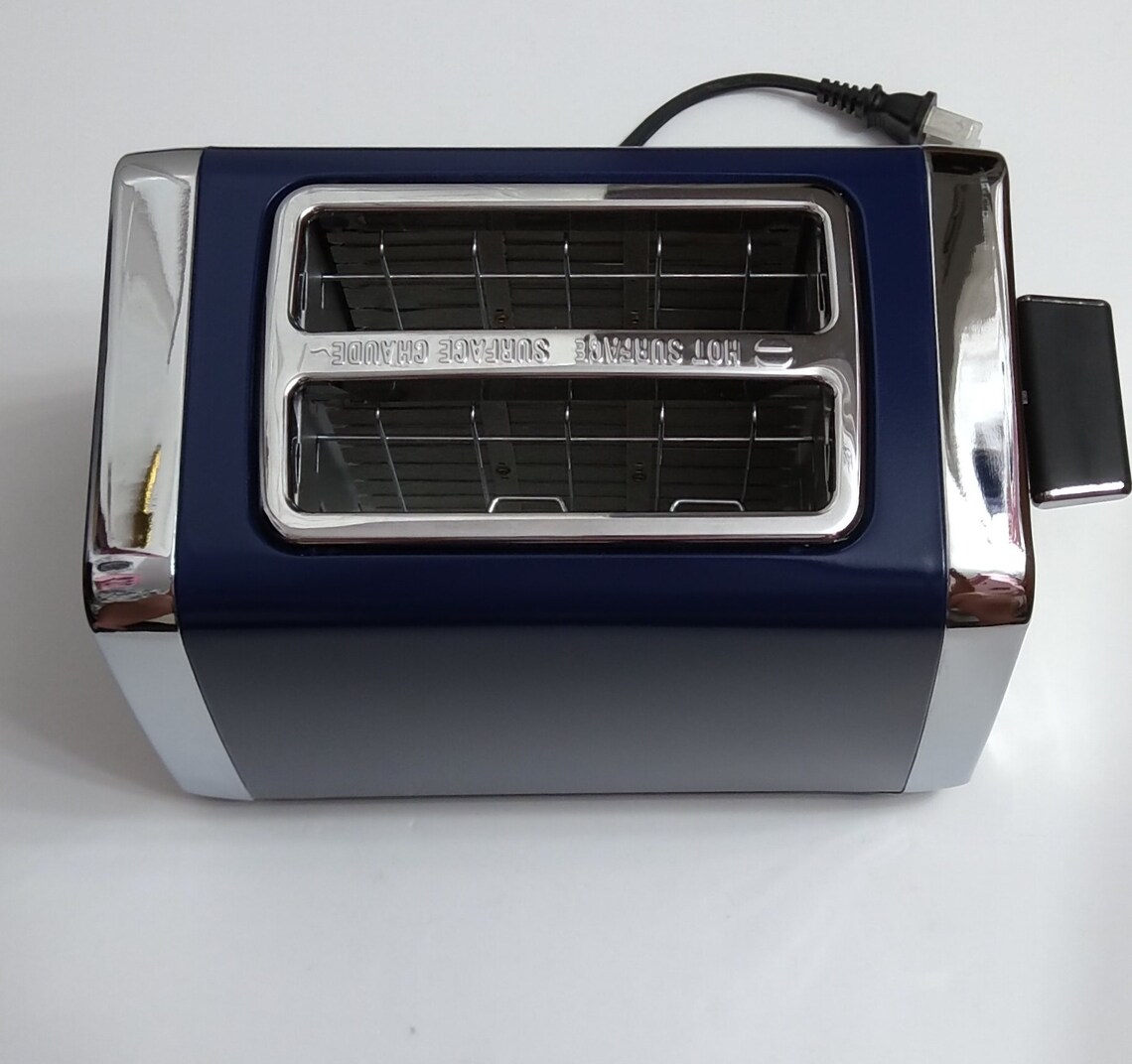 Dark Blue Retro Style Toaster wide Slot Toaster Dark Blue | Etsy