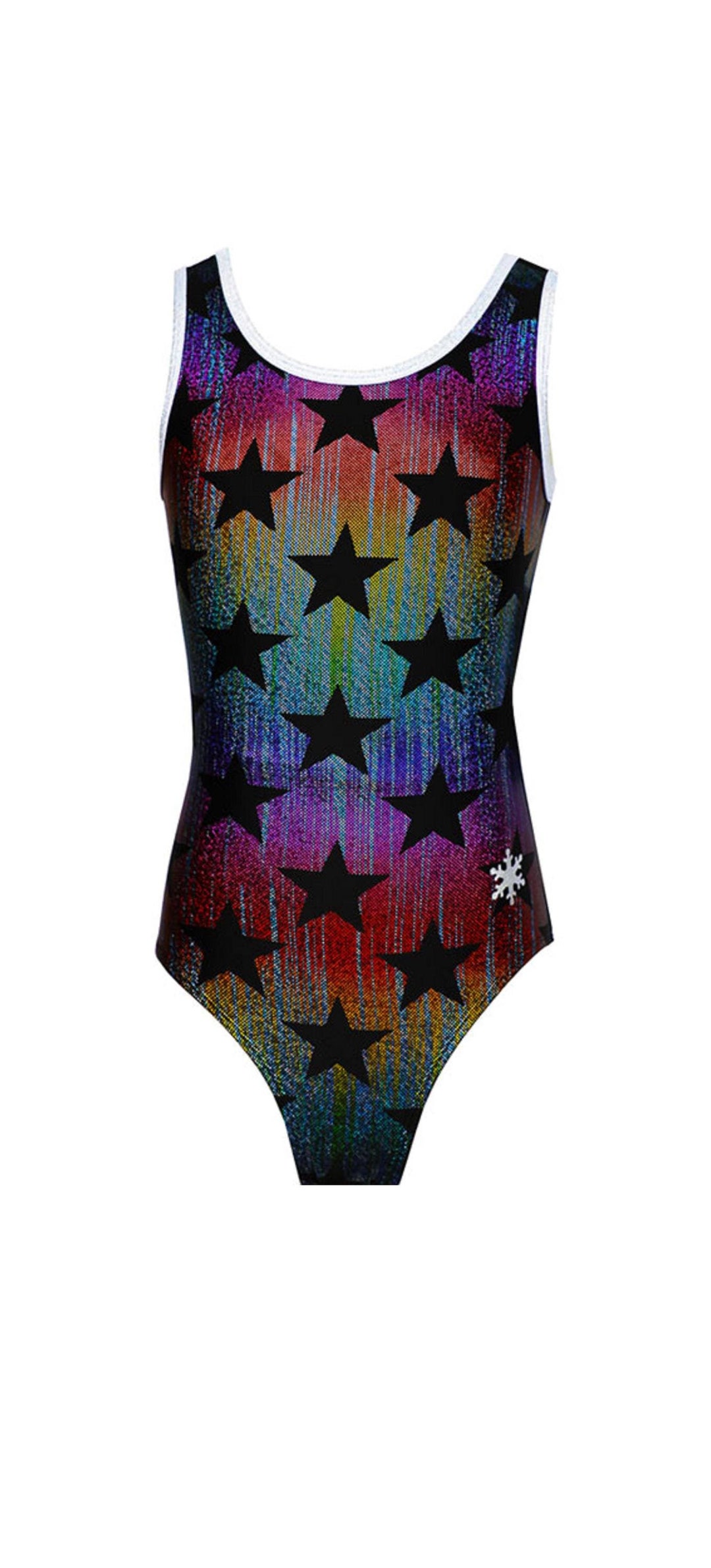 Starbright Sleeveless Girls Gymnastics Leotard by Snowflake Designs - Etsy
