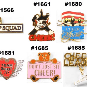 Cheerleading Pins - Variety to Choose From - Etsy