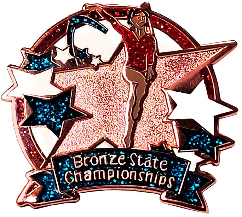 Xcel Gymnastics Pins Bronze Silver Gold Platinum - Etsy