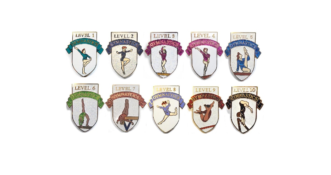 Gymnastics Level Pins - Levels 1 - 10, Elite - Etsy