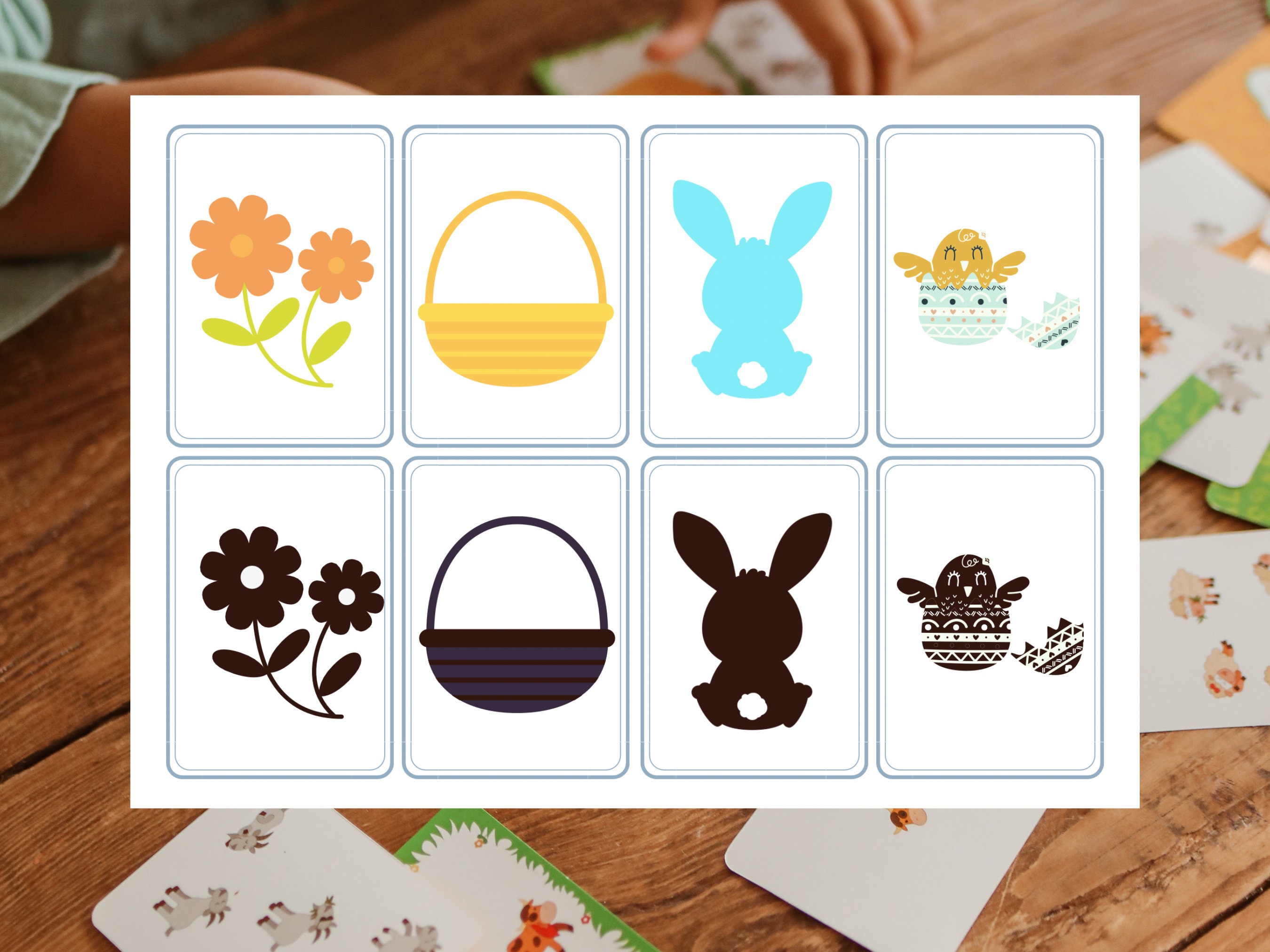 Educational Printable, Montessori Cards Pdf Printable, Easter Memory ...