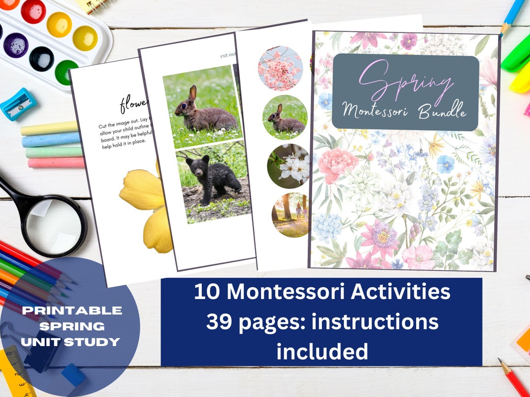 Homeschool Printable Spring Unit Study, Montessori Printable, Preschool ...