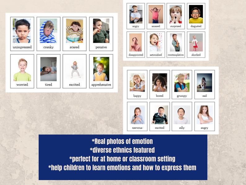 Emotion Flashcards, Flashcard Printables, All About Me Preschool ...