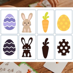 Educational Printable, Montessori Cards Pdf Printable, Easter Memory ...