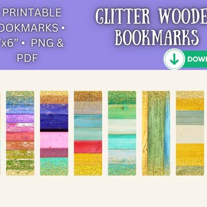 Rainbow Wooden Bookmark Printable Bookmarks, Rainbow Bookmark ...