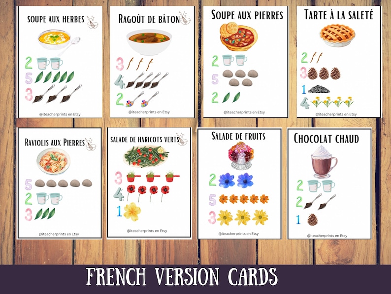 Mud Kitchen Recipe Cards, Nature Play, Outdoor Activity Preschool ...