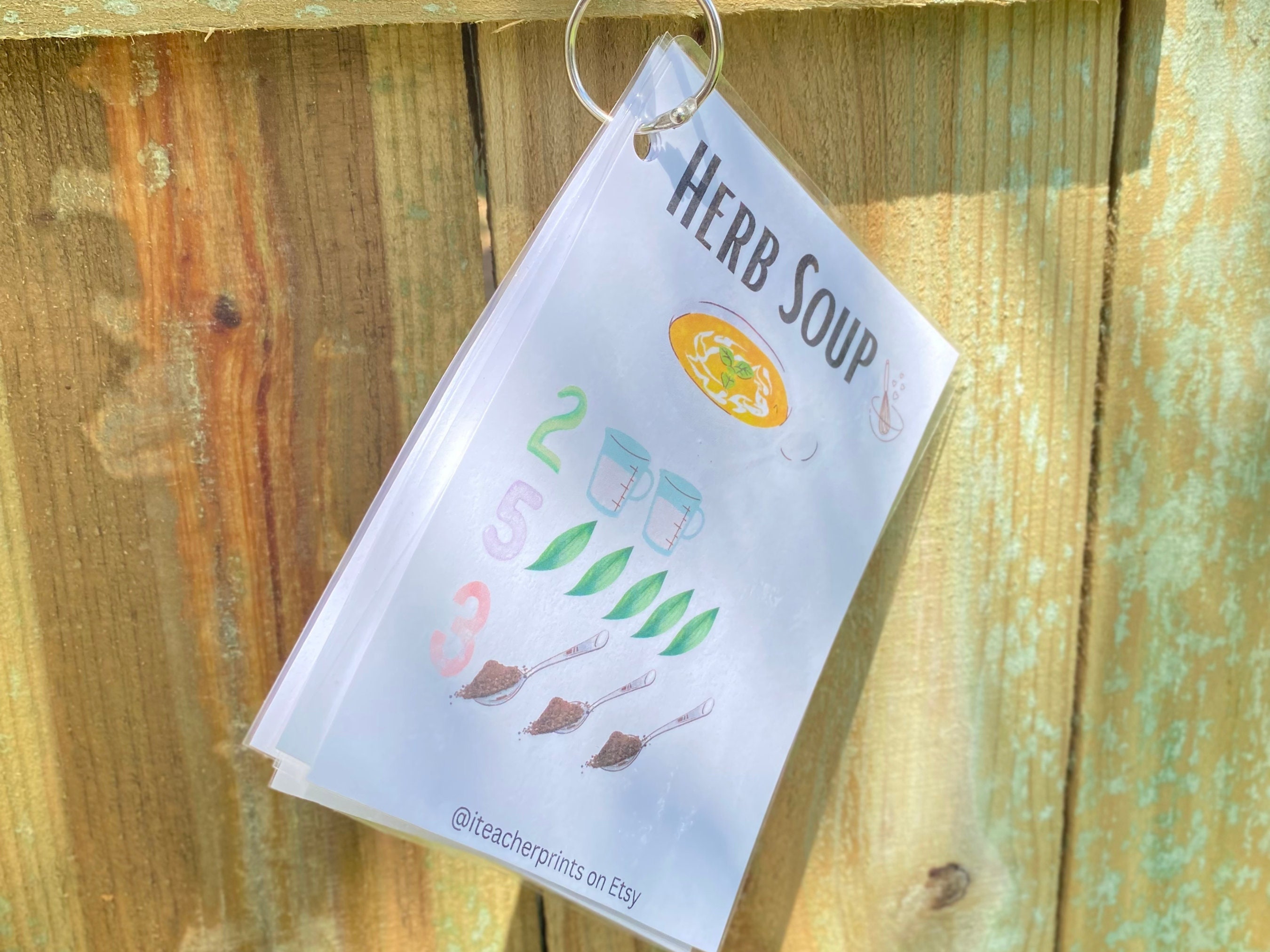 Mud Kitchen Recipe Cards, Nature Play, Outdoor Activity Preschool ...