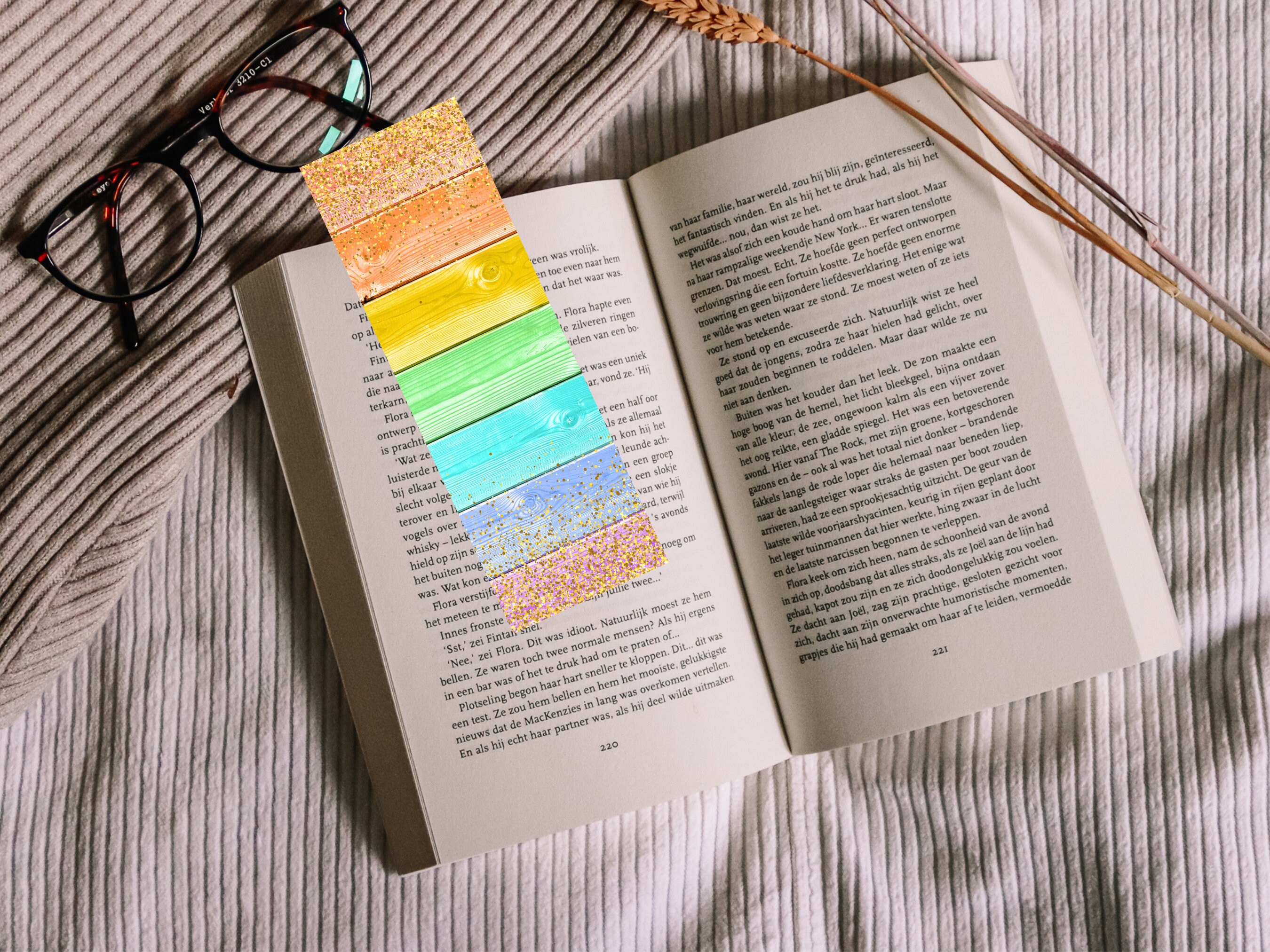 Rainbow Wooden Bookmark Printable Bookmarks, Rainbow Bookmark ...